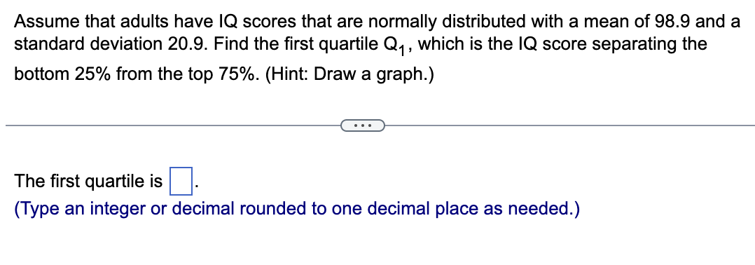 Solved Assume That Adults Have Iq Scores That Are Normally