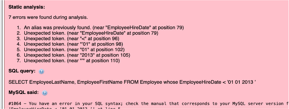 Solved Static analysis: 7 errors were found during analysis. | Chegg.com