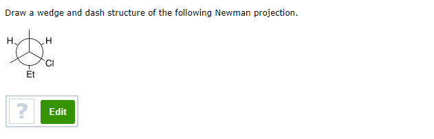Solved Draw a wedge and dash structure of the following | Chegg.com