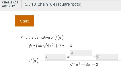 Solved CAMALLE3.5.13: chain rule (square roots). ACTIVITY | Chegg.com