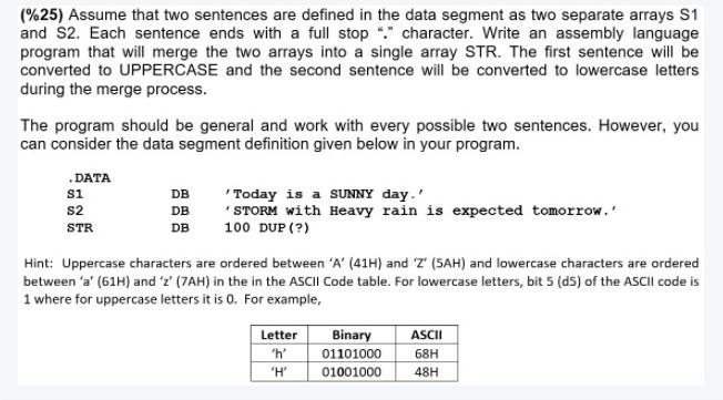 Solved (%25) Assume that two sentences are defined in the | Chegg.com