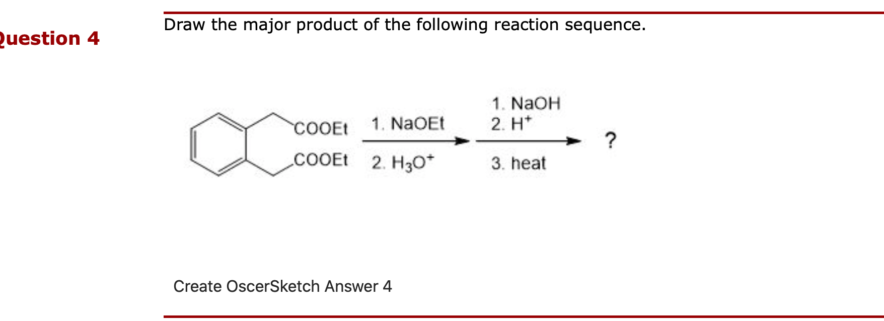 Solved Draw the major product of the following reaction | Chegg.com