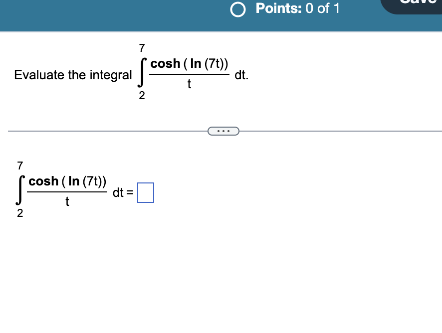 Solved Evaluate the integral | Chegg.com