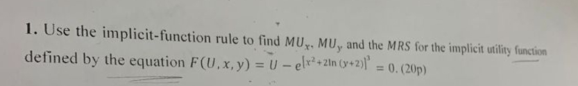Solved Use the implicit-function rule to find | Chegg.com