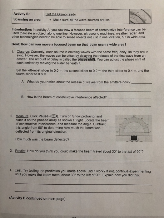 Solved Name: Date: Student Exploration: Phased Array | Chegg.com