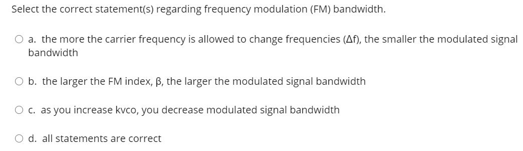 Solved Select the correct statement(s) regarding frequency | Chegg.com