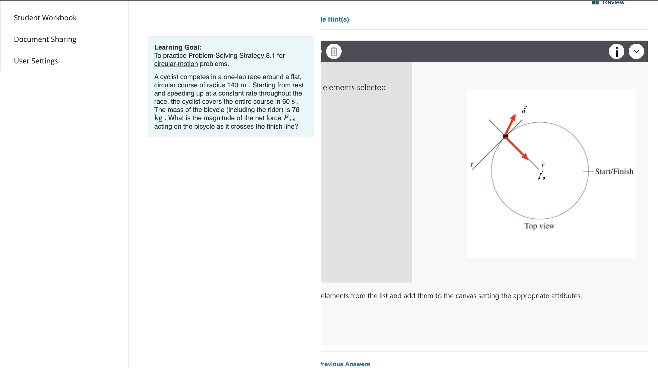 Solved Student Workbook Document Sharing User Settings | Chegg.com