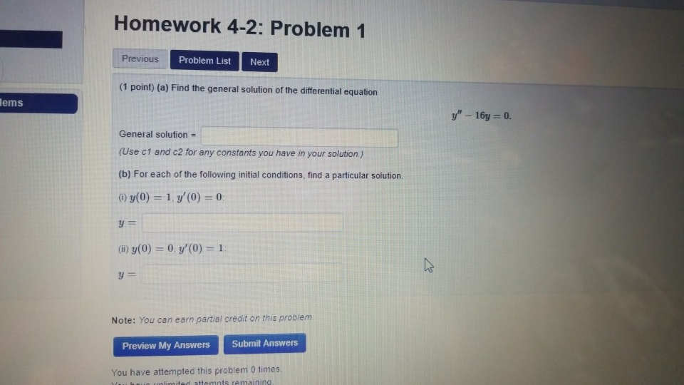 Solved Homework 4-2: Problem 1 Previous Problem List Next (1 | Chegg.com