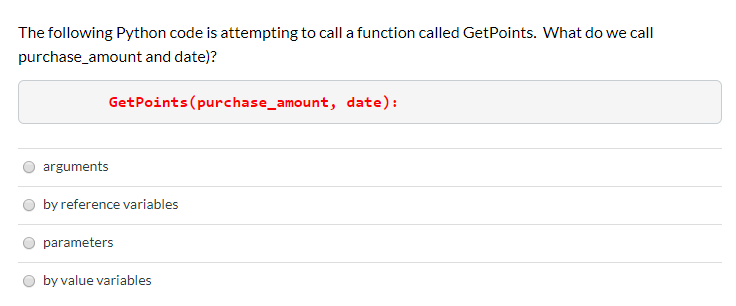 Solved The following Python code is attempting to call a | Chegg.com