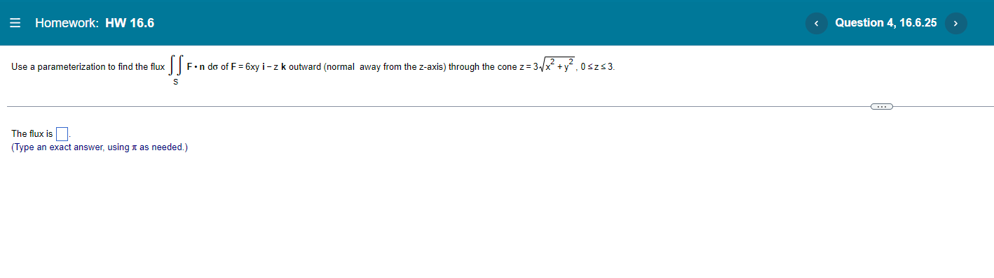 Solved Homework: HW 16.6 Use a parameterization to find the | Chegg.com