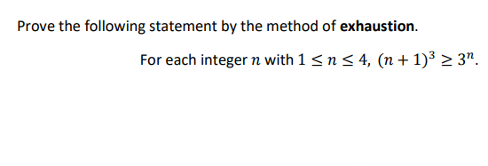 Solved Prove the following statement by the method of | Chegg.com