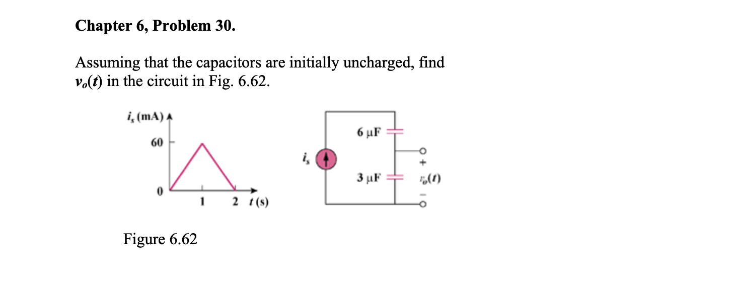 Chapter 6, Problem 30. Assuming that the capacitors | Chegg.com