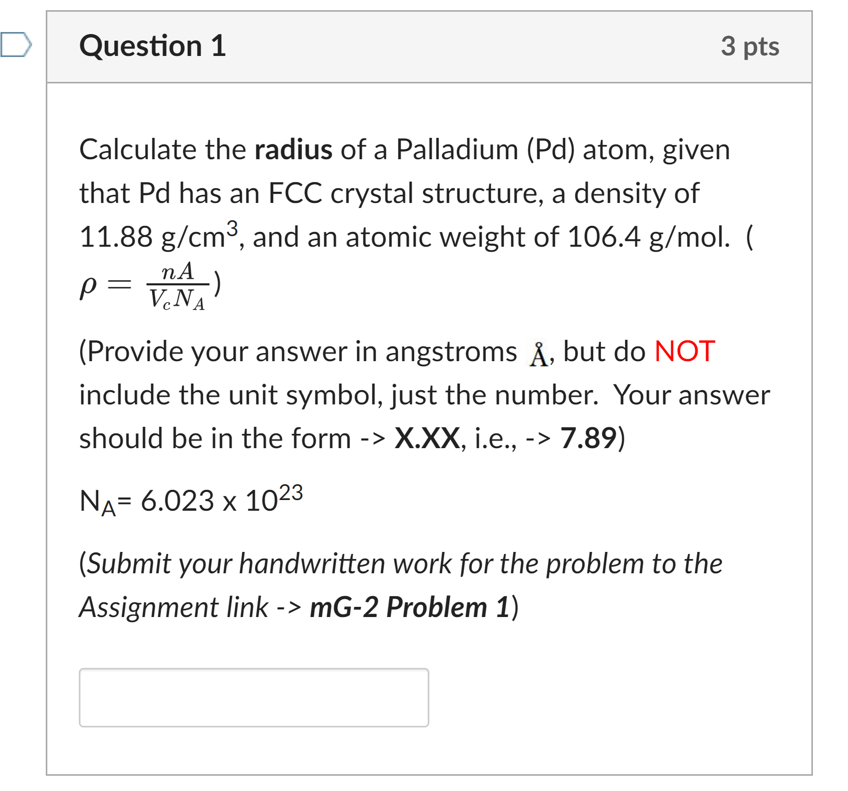 Solved Calculate the radius of a Palladium ( Pd) atom, given | Chegg.com