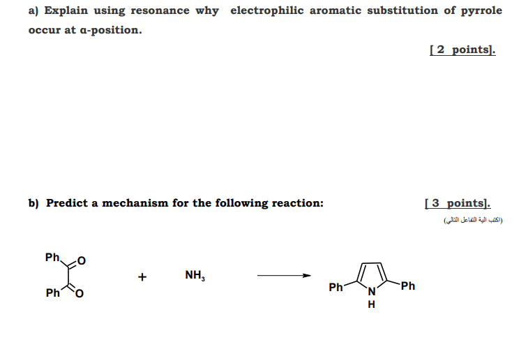 Solved a) Explain using resonance why electrophilic aromatic | Chegg.com