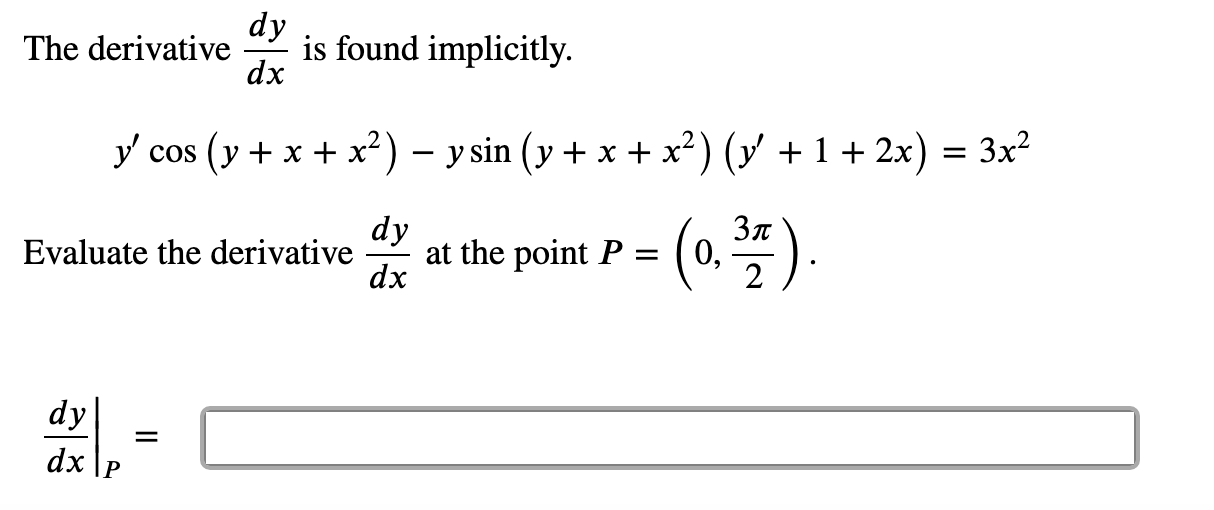 Solved Consider the implicit function and its graph. y cos | Chegg.com