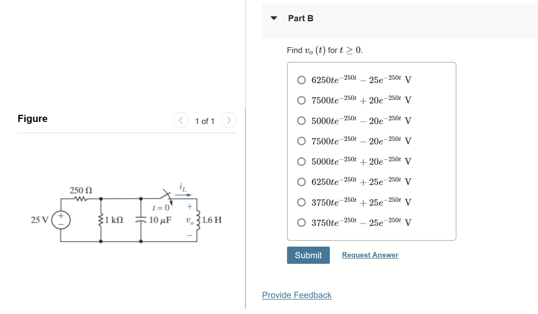 Solved The switch in the circuit in (Figure 1) has been open | Chegg.com