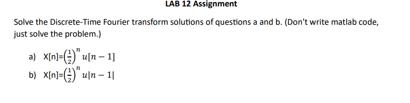 Solve the Discrete-Time Fourier transform solutions | Chegg.com