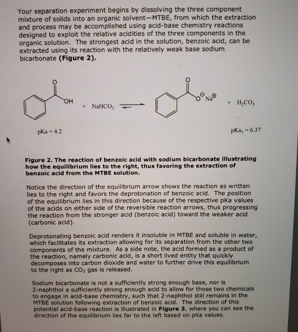 Solved Name. SEPARATION OF A THREE COMPONENT MIXTURE | Chegg.com