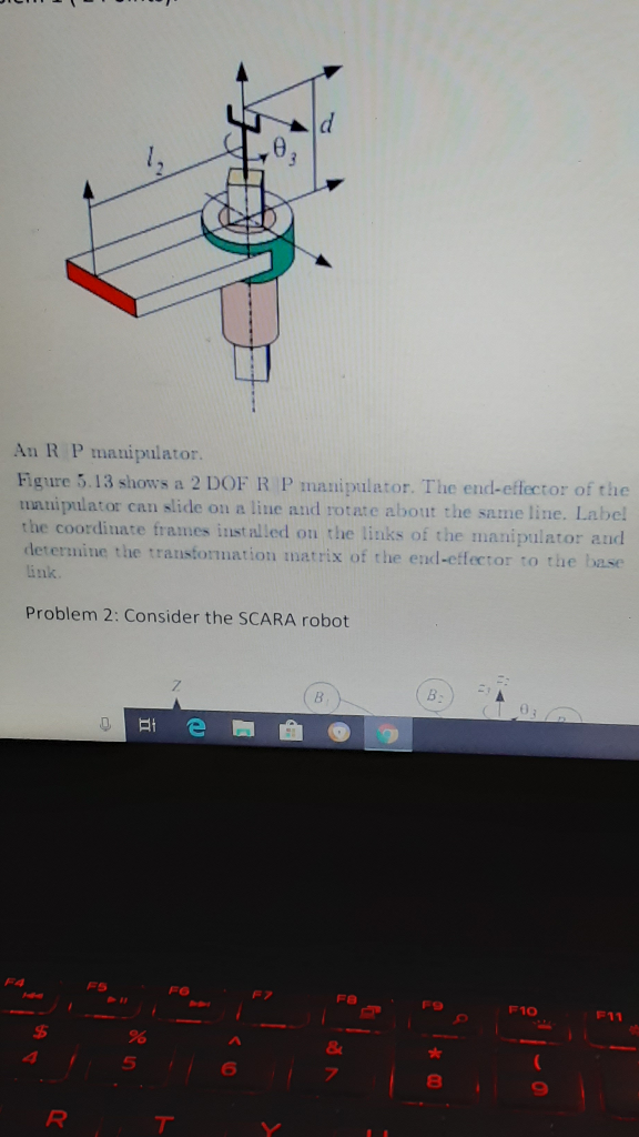 Problem 1: An R P manipulator. Figure 5.13 shows a 2 | Chegg.com