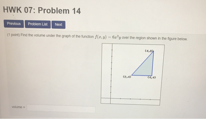 Solved HWK 07: Problem 14 Previous Problem List Next 1 | Chegg.com