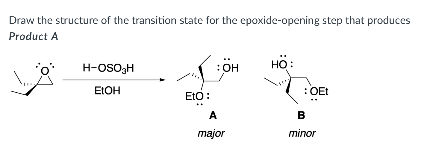 Solved Draw the structure of the transition state for the | Chegg.com