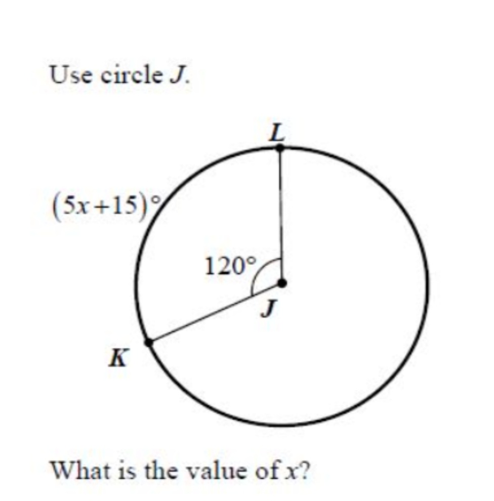 Solved Use circle J. What is the value of x ? | Chegg.com