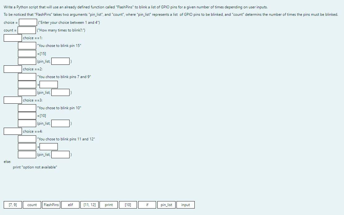Solved Write a Python script that will use an already | Chegg.com