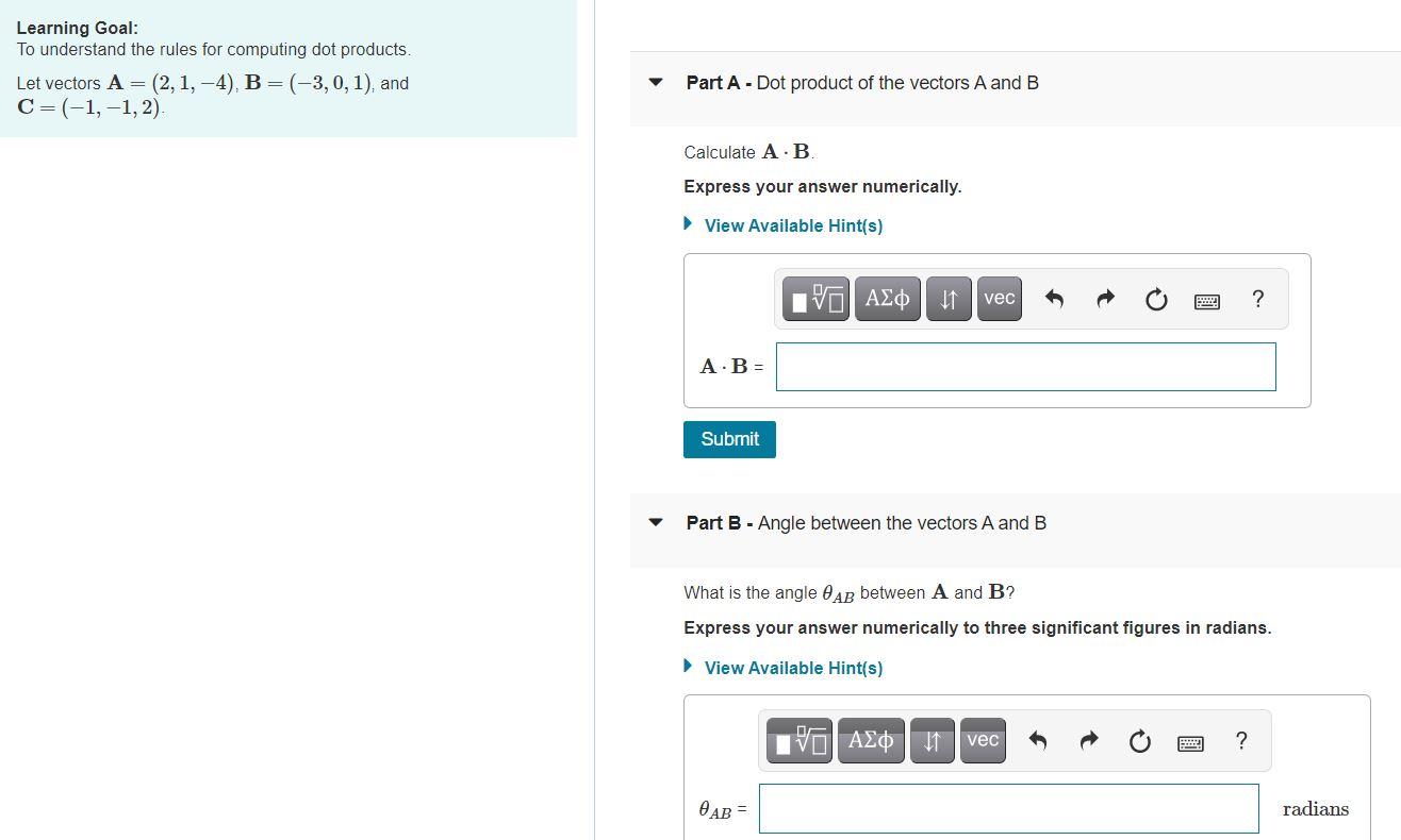 Solved Learning Goal: To understand the rules for computing | Chegg.com