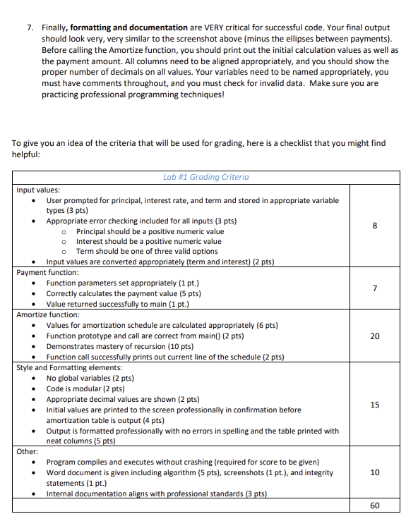 Solved CSIS 112: Lab \#1 Customer Loan Payments: Amortizing | Chegg.com