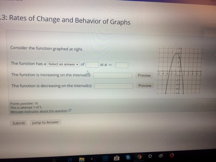 Solved : Rates of Change and Behavior of Graphs Given f(x) | Chegg.com