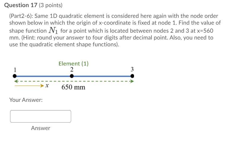 Solved Question 17 (3 points) (Part2-6): Same 1D quadratic | Chegg.com