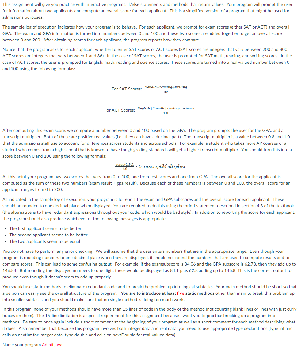 Solved This assignment will give you practice with | Chegg.com