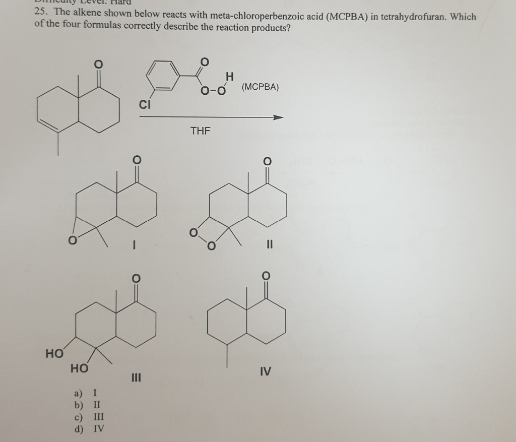 Solved 25. The alkene shown below reacts with | Chegg.com