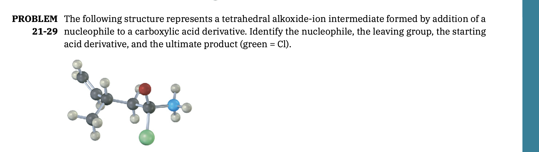 Solved PROBLEM 21-29. ﻿The following structure represents a | Chegg.com