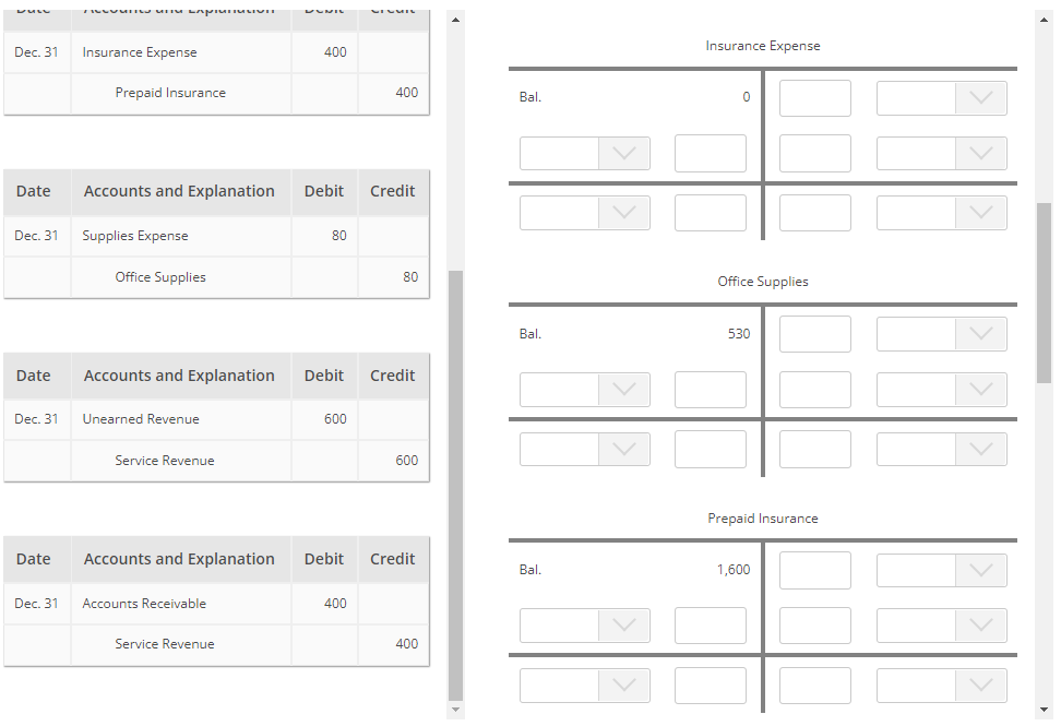 Solved Post all adjusting entries to the t-accounts and | Chegg.com Solved Post all adjusting entries to the t-accounts and | Chegg.com