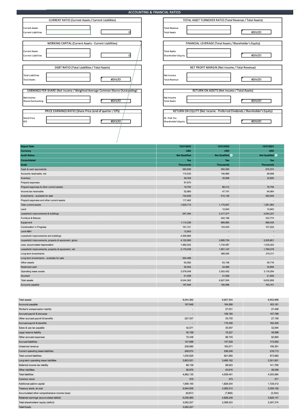 Calculate accurate financial formulas to assess the | Chegg.com