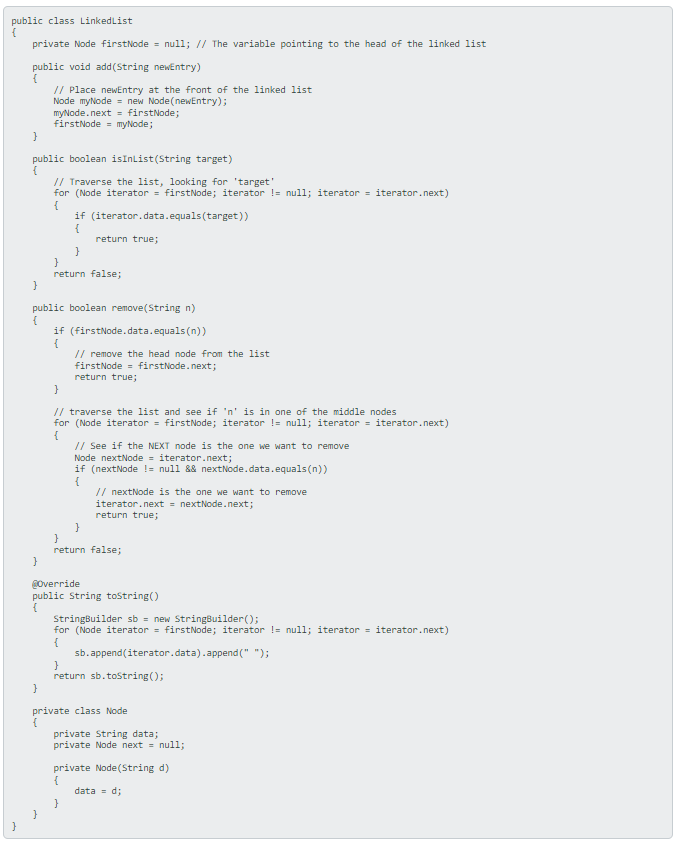 Solved Add a Node reference variable named lastNode to the | Chegg.com