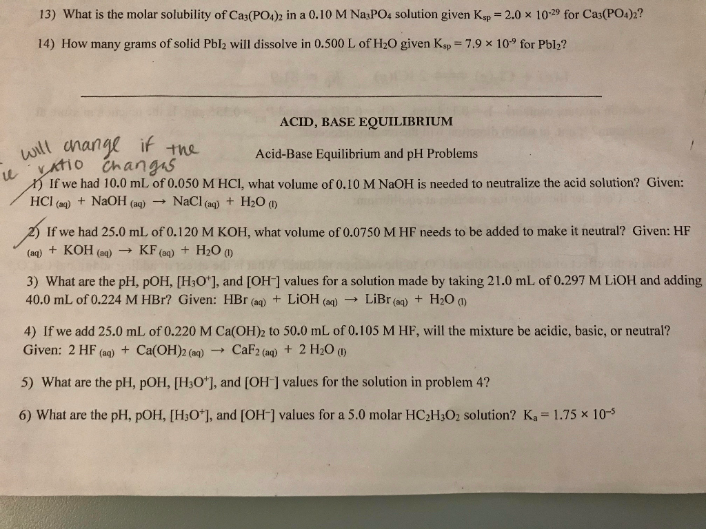 Solved 13) What is the molar solubility of Ca3(PO4)2 in a | Chegg.com