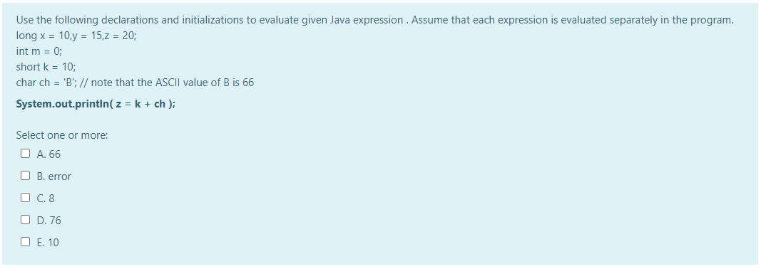 Solved What is byte code in the context of Java? Select one | Chegg.com