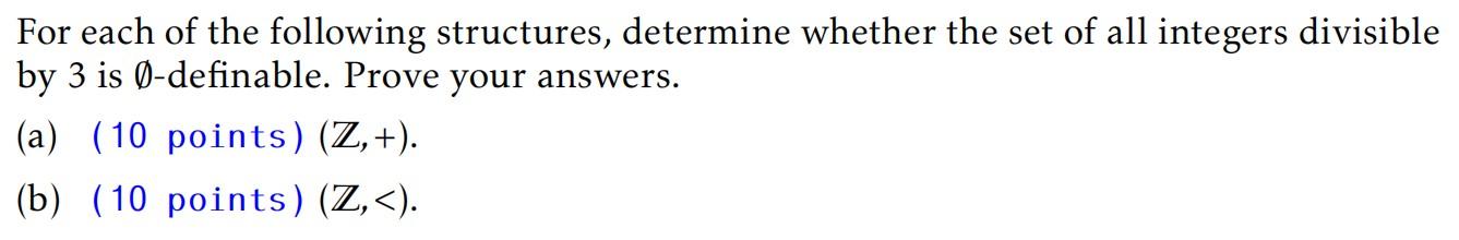 Solved For each of the following structures, determine | Chegg.com