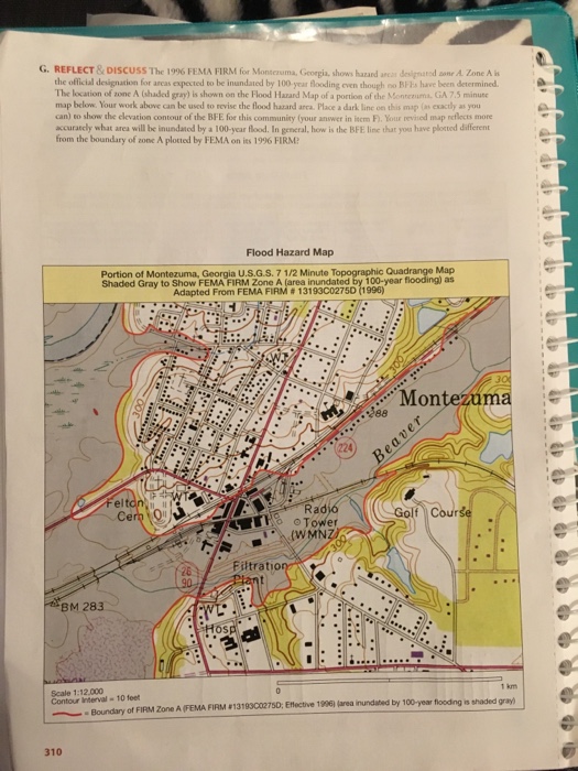 G. REFLECT & DISCUSS The 19% FEMA FIRM for Montezuma, | Chegg.com