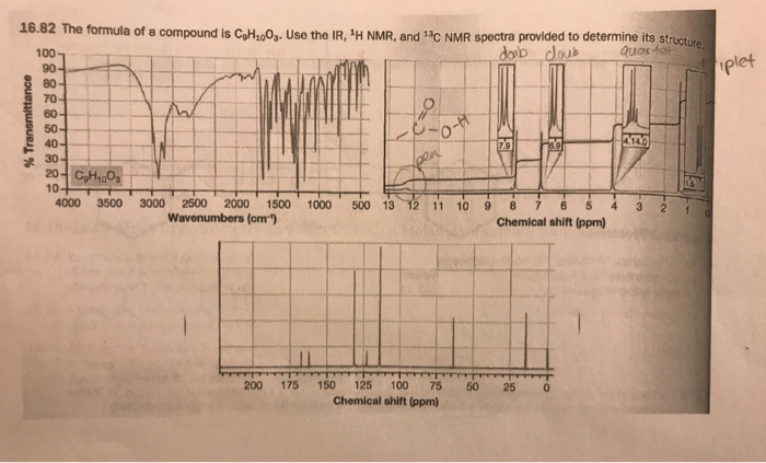 Solved 16.82 The formula of a compound is CoH oOs Use the | Chegg.com