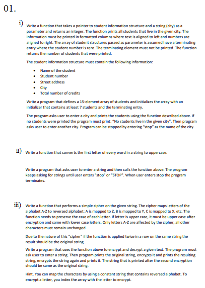 Solved Hello, Write in C Language. Please put some side note | Chegg.com