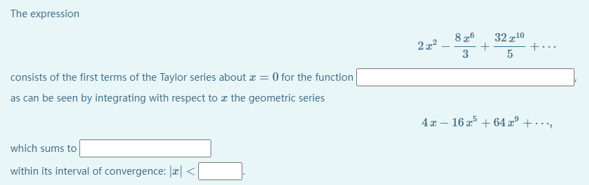 Solved The expression 22? 8.26 32210 + 3 5 +... consists of | Chegg.com
