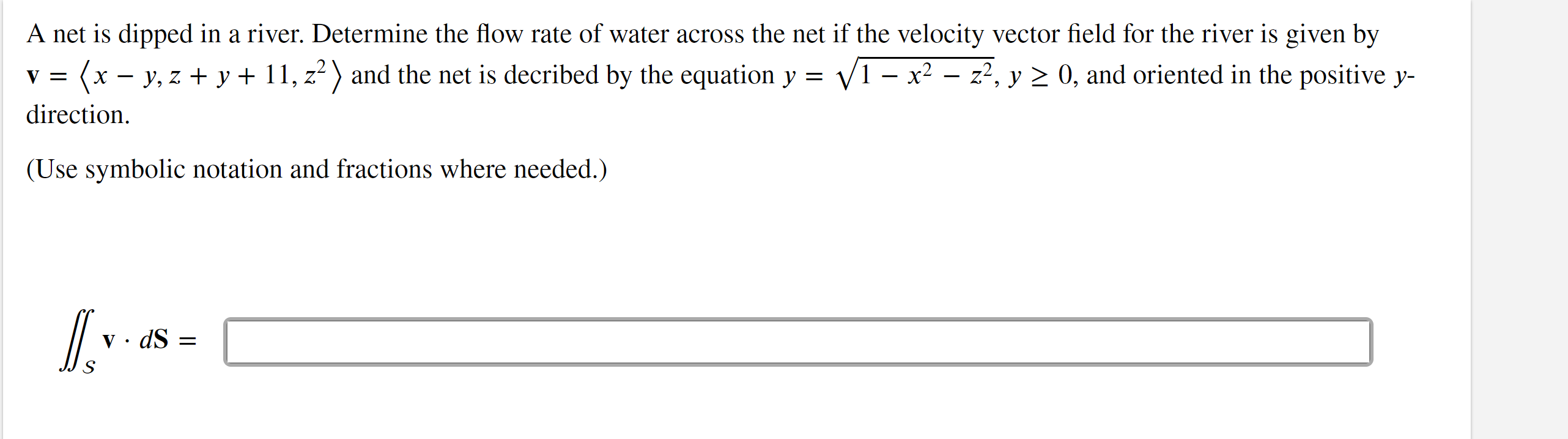 Solved A net is dipped in a river. Determine the flow rate | Chegg.com