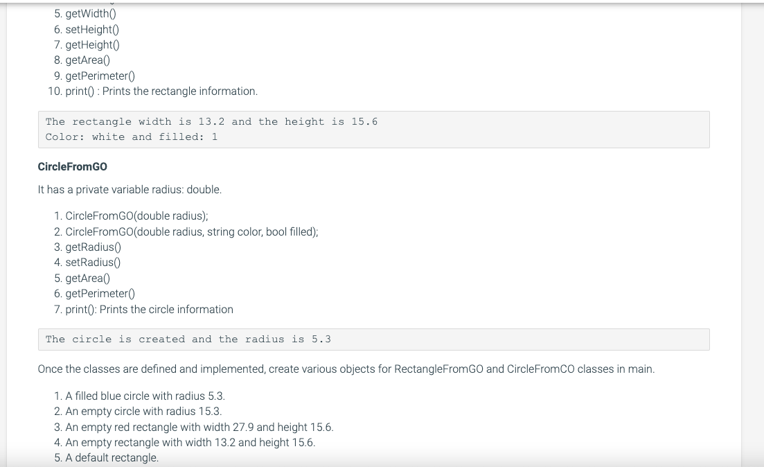 Solved Program DescriptionCreate an abstract class called | Chegg.com