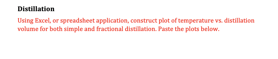 Distillation Using Excel, or spreadsheet application, | Chegg.com