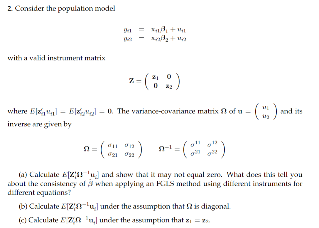 Solved 2. Consider the population model | Chegg.com