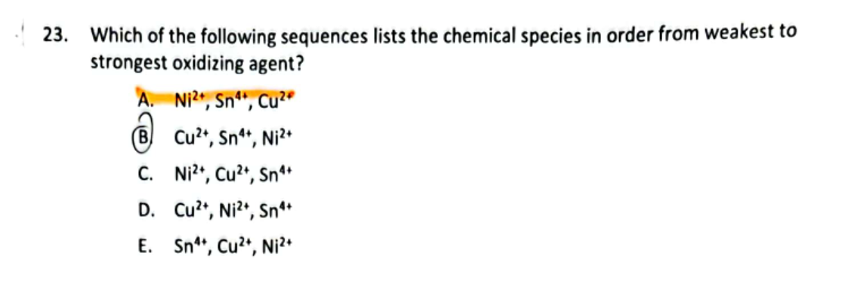 Solved Which of ﻿the following sequences lists the chemical | Chegg.com
