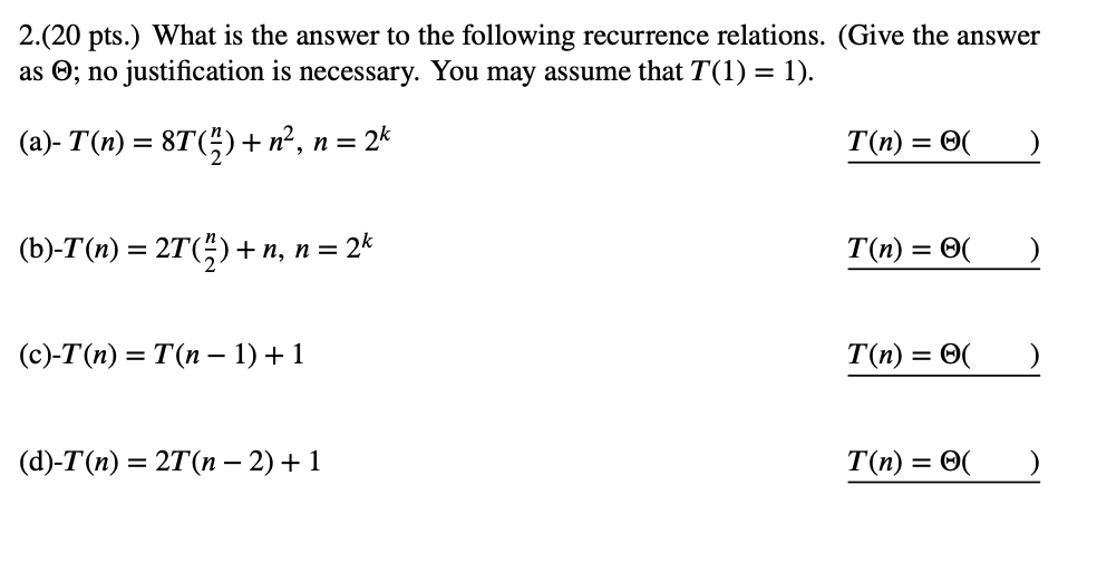 Solved 2.(20 pts.) What is the answer to the following | Chegg.com Solved 2.(20 pts.) What is the answer to the following | Chegg.com
